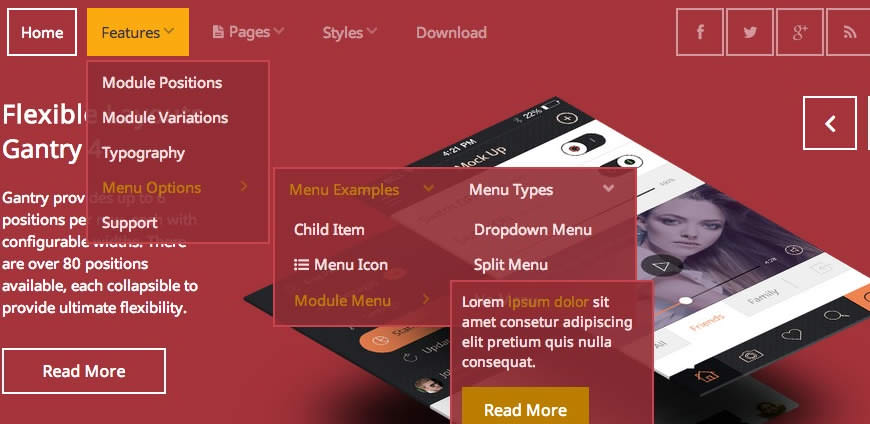 Hearthside Home - Menu Options