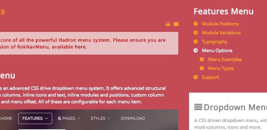 Hearthside Home - Menu Options